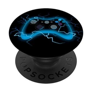 video game controller shock lightning bolt gaming gamer popsockets swappable popgrip