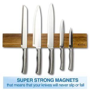 Magnetic Knife Holder For Wall - Stylish 16 Inch Knife Magnetic Strip - Powerful Magnetic Knife Strip For Your Kitchen Knives