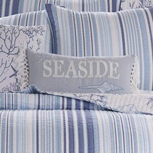 Levtex Home - Zuma Beach - Decorative Pillow (12 x 24in.) - Seaside - Blue and White