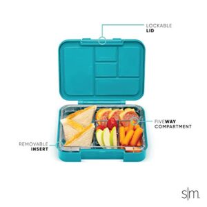 Simple Modern Bento Lunch Box for Kids | BPA-Free Leakproof Container for Girls, Boys, Toddlers with 5 Compartments | Porter Collection | 30oz, Unicorn Fields