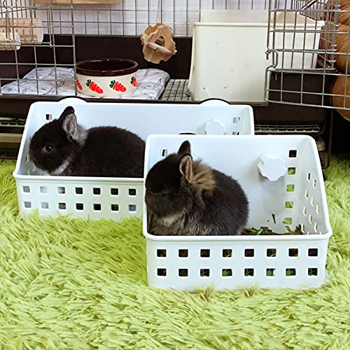 Rabbit Hay Feeder Large Hay Manger Holder for Bunny Guinea Pig Chinchilla (12.5 X 4.5 X 5.3 inch)