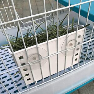 Rabbit Hay Feeder Large Hay Manger Holder for Bunny Guinea Pig Chinchilla (12.5 X 4.5 X 5.3 inch)