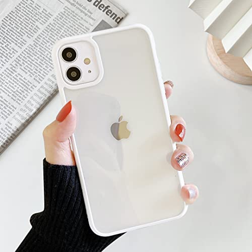 ZTOFERA Crystal Clear Case for iPhone 12/iPhone 12 Pro 6.1",Cute Girls Transparent Soft Ultra Slim Anti-Scratch Bumper Protective Cover for iPhone 12/iPhone 12 Pro 6.1" White