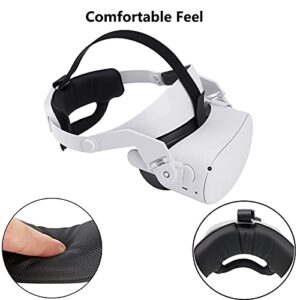 Elite Strap for Oculus Quest 2, Adjustable Halo Strap for Oculus Quest 2, Replacement Oculus Quest 2 Head Strap for Enhanced Support and Reduce Head Pressure Comfortable Touch in VR