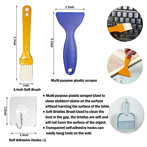 Mini Dustpan and Broom Set - Small Pet Cages Cleaner Kit, Small Animals/Playpen/Bedding Cages Cleaning Supplies (Cages Cleaner Kit/Blue)