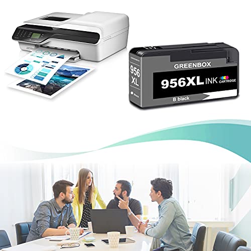 GREENBOX Remanufactured 956XL Ink Cartridge Replacement for HP 956 XL 956 L0R39AN for OfficeJet Pro 7740 7730 7720 8216 8720 8730 8740 8719 8720 8724 8725 Printer (3,000 Pages High Yield, 1 Black)