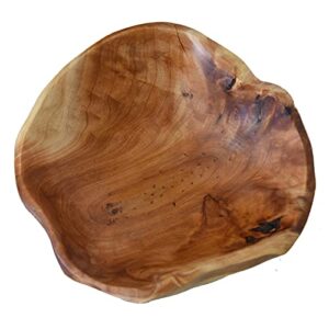 creative wood bowl root carved bowl handmade natural real wood candy serving bowl (9"-10" )