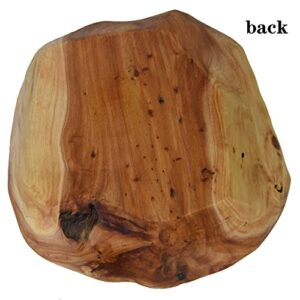 Creative Wood Bowl Root Carved Bowl Handmade Natural Real Wood Candy Serving Bowl (9"-10" )