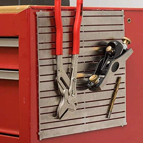 Kings County Tools 12” x 12” Magnetic Panel Tool Holder | Organize Your Workshop | Avoid Garage Shelf & Drawer Clutter | Keep Tools at Your Ready | Affix Onto Most Walls and Surfaces