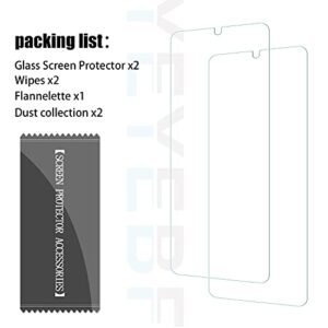 Galaxy A32 5G Tempered Glass Screen Protector by YEYEBF, [2 Pack] [3D Glass] [Bubble-Free] [Anti-Glare] Screen Protector Glass for Samsung Galaxy A32