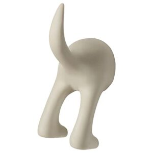 ikea bastis dog-tail wall hooks, beige, 12 centimetres, set of 3