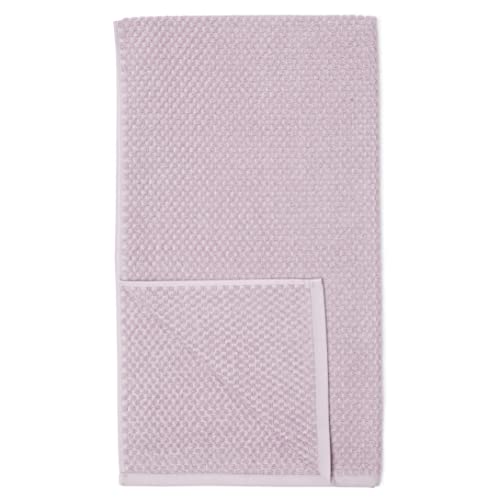 Amazon Basics Odor Resistant Textured Bath Towel, 30 x 54 Inches - 4-Pack, Lavender