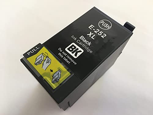 UPlus Remanufactured Ink Cartridge Replacement for Epson 252XL 252 XL 252 Ink to use for Epson WF-7110 WF-7610 WF-7620 WF-7710 WF-3620 WF-3630 WF-3640 (1Big-Black, 1 Cyan, 1 Magenta, 1 Yellow, 4Pack)