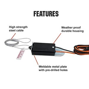 NemaTech RV Trailer Breakaway Tow Switch w/ 4ft Lanyard & Pin