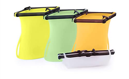 Reusable Silicone Food Storage Dishwasher Safe Food Bags Stand-Up (4 x 33 Oz) Microwave Freezer Bag