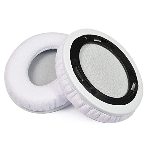 Replacement Solo HD Earpads Ear Cushion Compatible with Monster Beats by Dr.Dre Solo 1.0 Solo HD On-Ear Headphones (White)