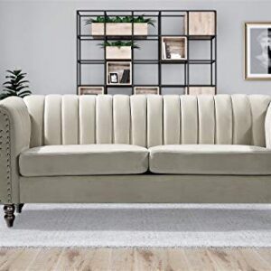 US Pride Furniture S5649-SF Sofas, Cream