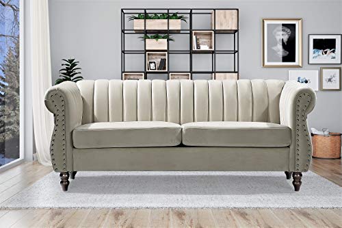 US Pride Furniture S5649-SF Sofas, Cream