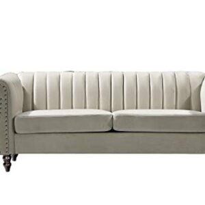 US Pride Furniture S5649-SF Sofas, Cream