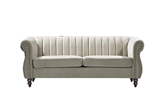 US Pride Furniture S5649-SF Sofas, Cream