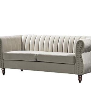 US Pride Furniture S5649-SF Sofas, Cream