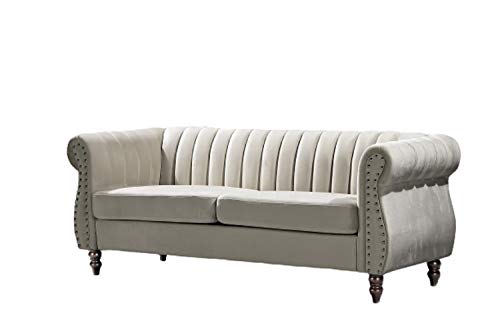 US Pride Furniture S5649-SF Sofas, Cream