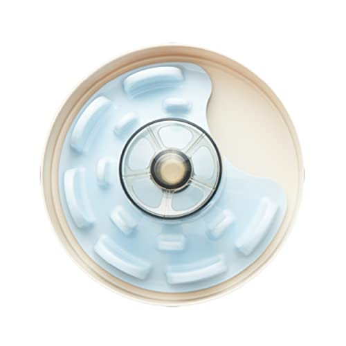 PetDreamHouse Spin Interactive Feeder Bowl for Dogs, UFO Blue Design, Level = Tricky/Advanced