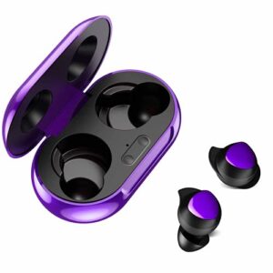 Urbanx Street Buds Plus True Bluetooth Earbud Headphones for Samsung Galaxy S5 - Wireless Earbuds w/Noise Isolation - Purple (US Version with Warranty)