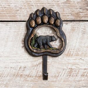 black forest decor bear paw wilderness single hook