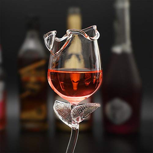 2 Pack Rose Wine Glasses Creative Wine Goblet for Mothers Day Gifts Party Dinner Wedding Festival Wine Cocktail Glass