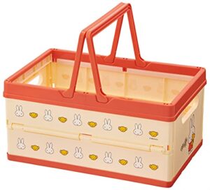 skater bwot13-a folding storage box, storage case, basket, miffy cursive logo, 15.0 x 9.8 x 7.7 inches (38 x 25 x 19.5 cm)