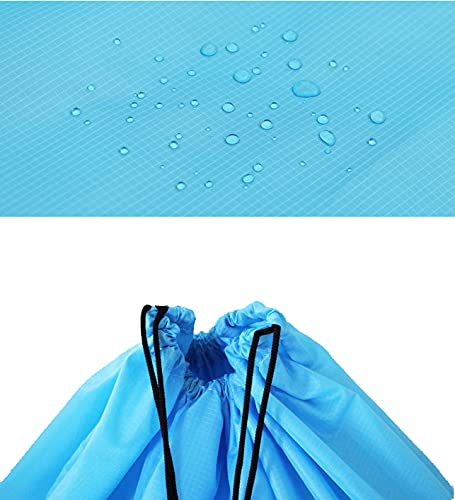 Muka Personalized Laundry Bag Embroidered Travel Washing Beam Storage Bag Waterproof Oxford Cloth for Dirty Clothing College Blue 35.4x27.5