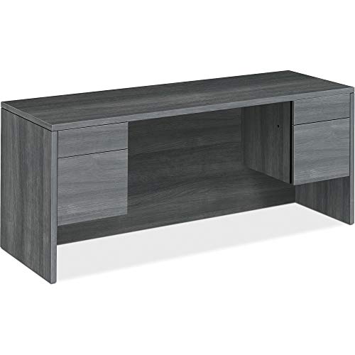 HON 10500 Series Box/File Credenza with Kneespace, Sterling Ash