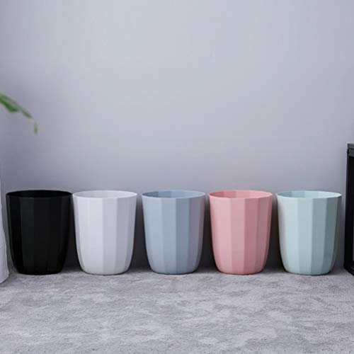 Cabilock Plastic Small Trash Can Wastebasket Garbage Container Bin Open Style for Bathroom Kitchen Home Office Laundry Room Hotel Pink