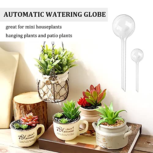 10 Pcs Clear Plant Watering Globes,Plastic Self-Watering Bulbs,Flower Automatic Watering Device,Garden Waterer for Plant Indoor Outdoor