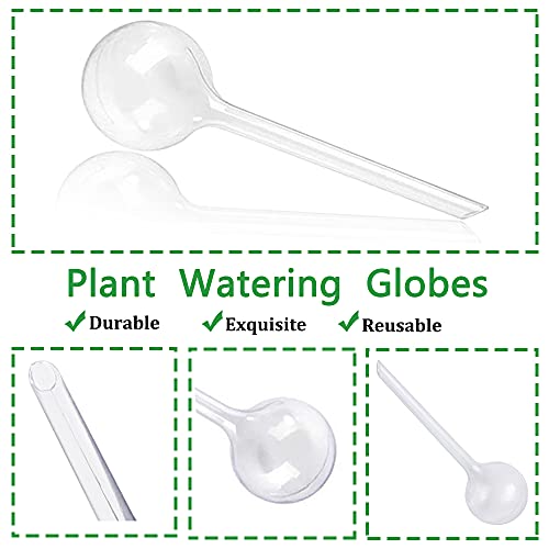 10 Pcs Clear Plant Watering Globes,Plastic Self-Watering Bulbs,Flower Automatic Watering Device,Garden Waterer for Plant Indoor Outdoor