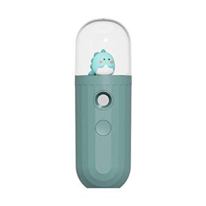 sanghai mist humidifier qyiya cute cartoon little dinosaur portable nano spray face mist humidifier hand-held green