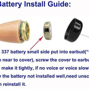 Invisible Earpiece and Inductive Loop kit for Cell Phone, Transfer Sound to Mini Earpiece for Covert Voice Conversation and Listen Music