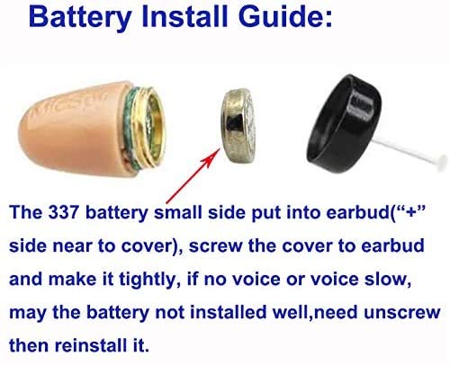 Invisible Earpiece and Inductive Loop kit for Cell Phone, Transfer Sound to Mini Earpiece for Covert Voice Conversation and Listen Music