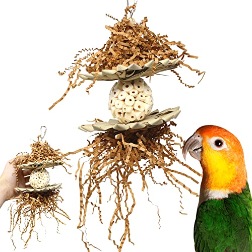 Bonka Bird Toys 3611 Crazy Sola Medium Bird Toy Natural Sola Parrot Cockatoo Amazon Conure Parakeet Budgie Finch Canary African Grey