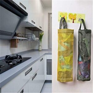 ZALING Carrier Bag Holder Dispenser Mesh Hanging Bag Kitchen Storage For Carrier Bag Plastic Bag Bin Bag ,Style 1