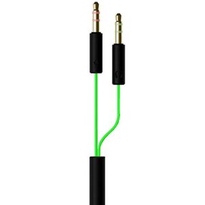 headset splitter cable, y shape 4.5 inch gold-plated pvc audio cable 3.5mm female to 2 male pc earphone adapter for razer kraken tiamat electra blackshark mano'war thresher nari gaming headphones