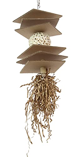 Bonka Bird Toys 3613 Atta Stack Medium Bird Toy Conure African Grey Amazon