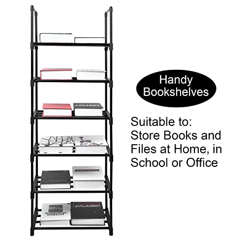 Easyhouse 6 Tier Tall Shoe Rack for Closet Entryway, Metal Sturdy Shoe Shelf Storage Organizer, Vertical Small Space Large Capacity for 12-16 Pairs of Shoes