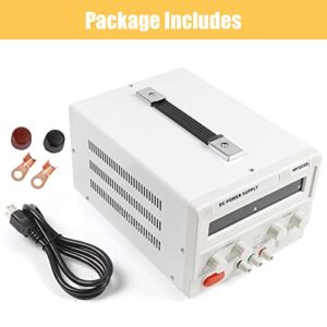 DC Power Supply Variable 0-30V 0-20A, Adjustable Switching Regulated DC Bench Power Supply, High Precision 4-Digit Multiple Protection