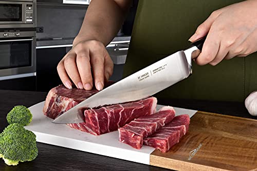 BC.HINGER 8 Inch Professional Chef Knife, German High-Carbon Stainless Steel Cutlery, Kitchen Knife with Ergonomic Handle and Gift Box, Full Tang, Ultra Sharp Blade,Suitable for Meat and Vegetable