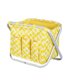 bookshelf pocket version of cloth magazine rack/magazine newspaper storage rack basket/newspaper desktop finishing newspaper rack fanjiani (color : yellow)