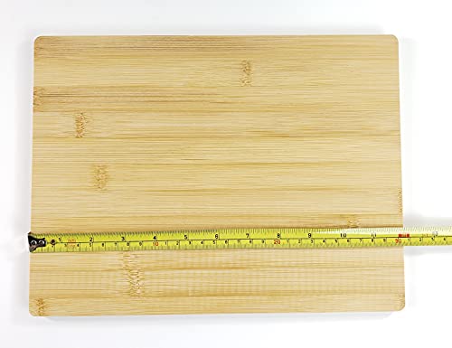 (Set of 12) 12"X9" Bulk Plain Bamboo Cutting Chopping Board | For Customized, Personalized Engraving Purpose | Wholesale Premium Bamboo Board (Without Handle)