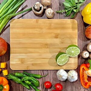 (Set of 12) 12"X9" Bulk Plain Bamboo Cutting Chopping Board | For Customized, Personalized Engraving Purpose | Wholesale Premium Bamboo Board (Without Handle)