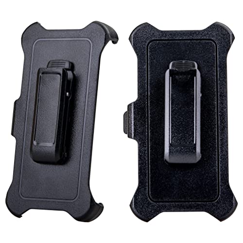 WallSkiN 2 Pack Replacement Belt Clip Holster for Apple iPhone 12 Pro Max OtterBox Defender Series Case | Clip for Belt Holder (Case Not Included)